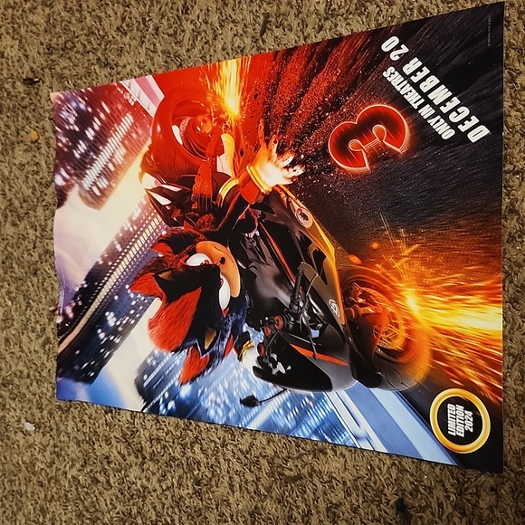Wall Decor | Sonic 3 Movie Poster | Poshmark
